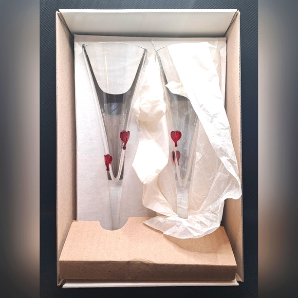 Royal Gallery | Dining | New Champagne Flutes Artisan Made With Fused ...
